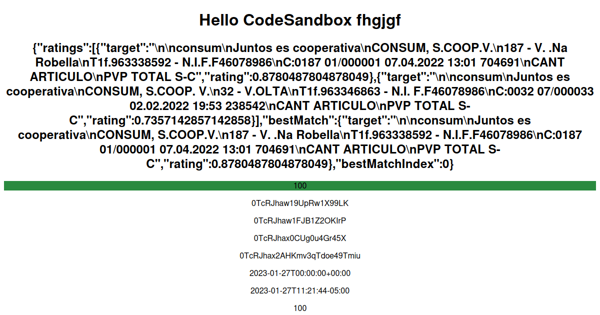 Library Testing Codesandbox