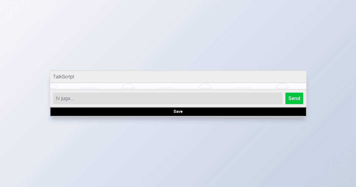 talkscript (forked) - Codesandbox