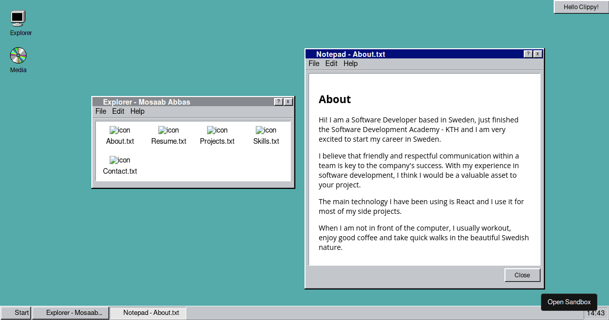 portfolio-react95 - Codesandbox