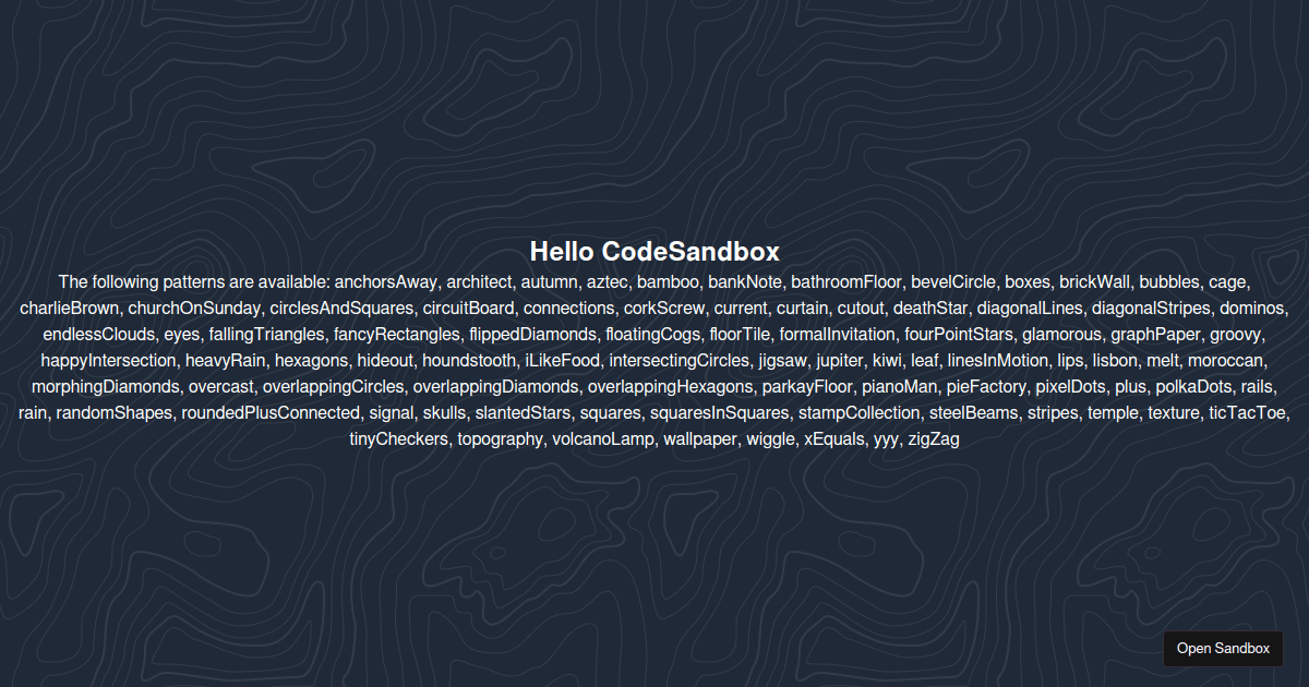 twind-hero-patterns - Codesandbox