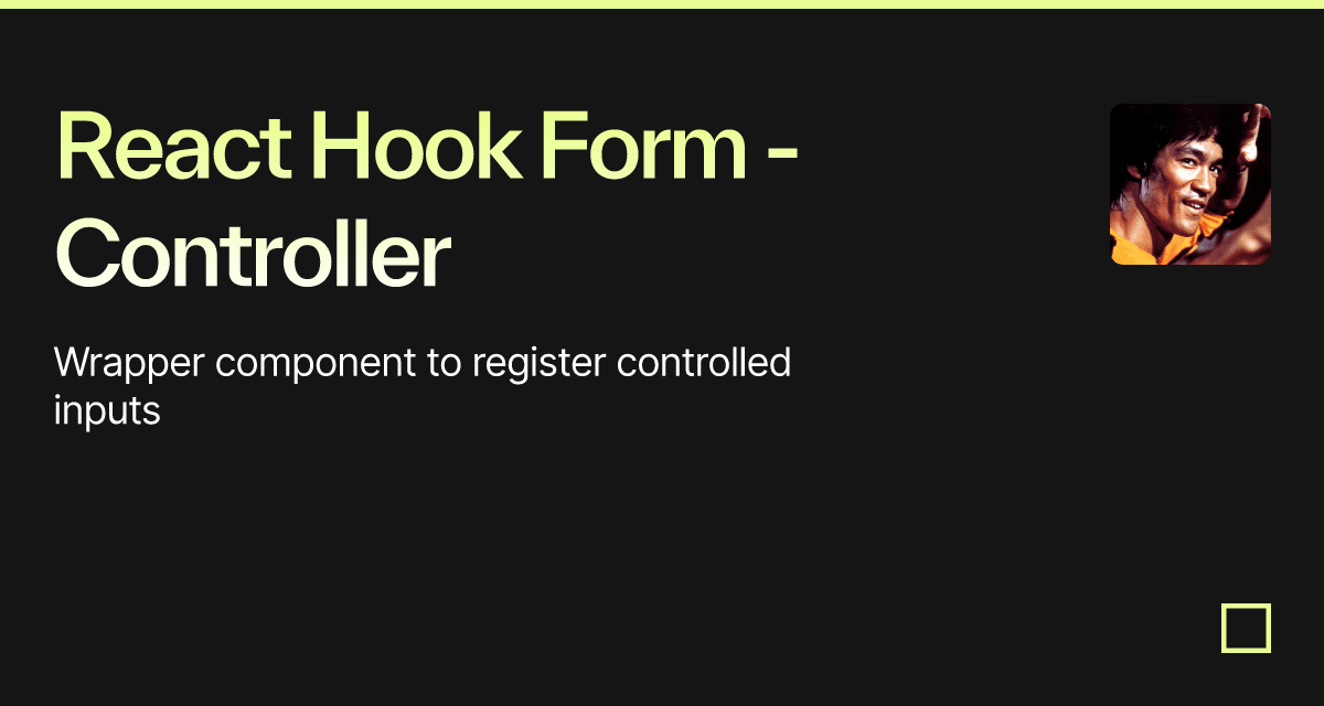 React Hook Form Controller Codesandbox