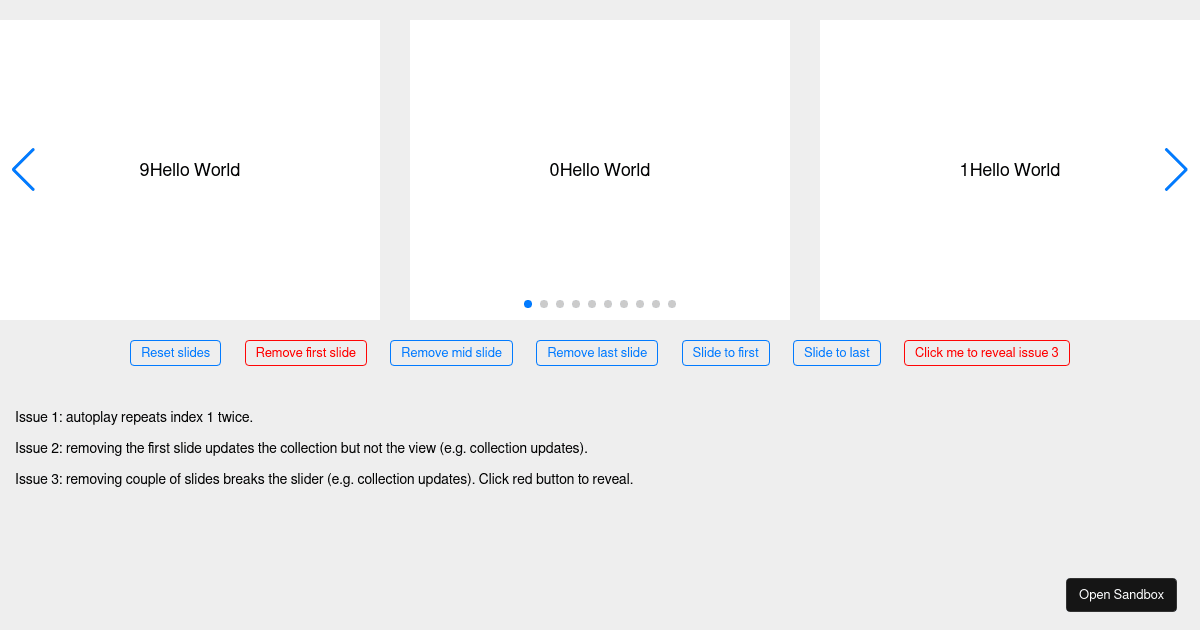 Swiper Demo Modules Issue Codesandbox