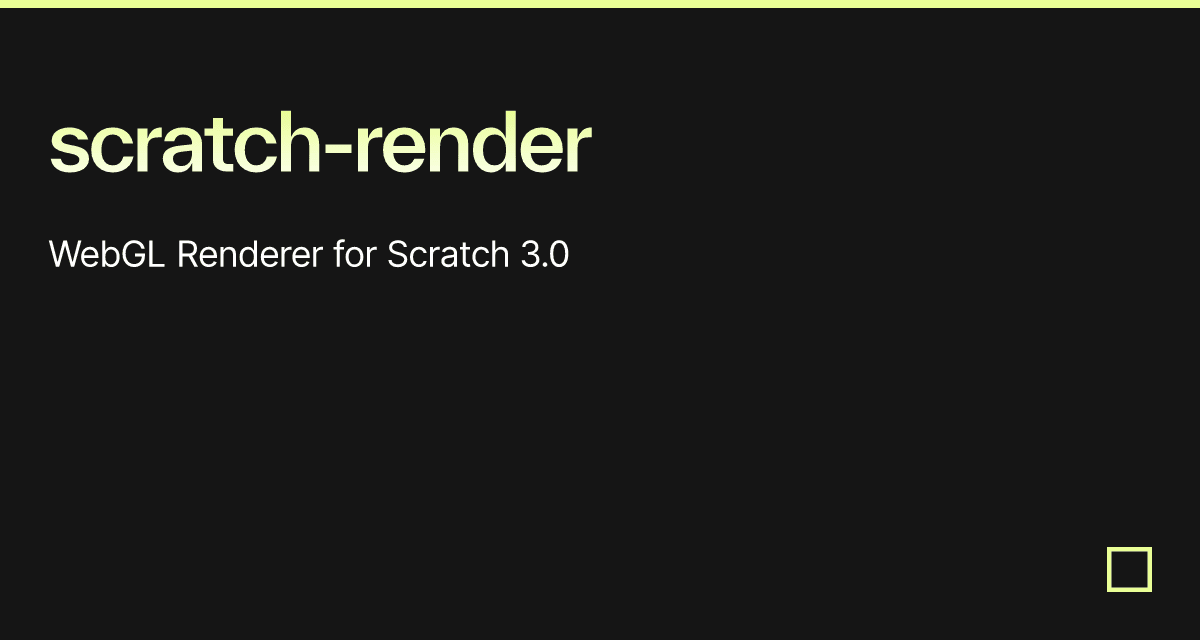 scratch-render - Codesandbox