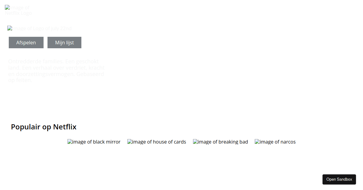 Netflix CSS - Codesandbox