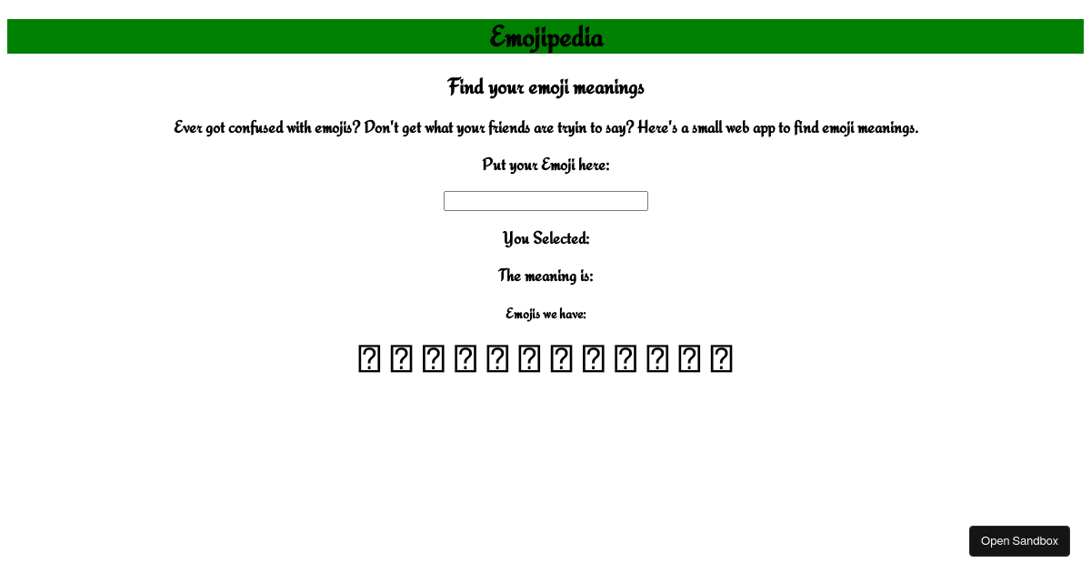 my-emojipedia - Codesandbox