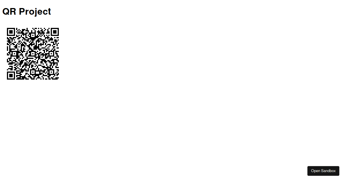 QR_project - Codesandbox