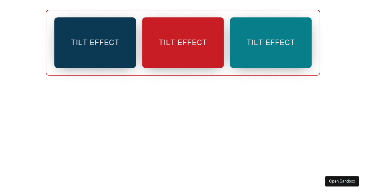 React image tilt - Codesandbox