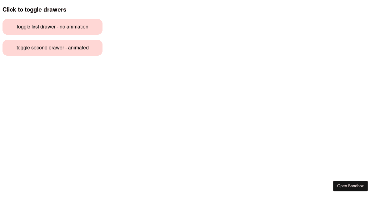 slide-drawer-first-type - Codesandbox