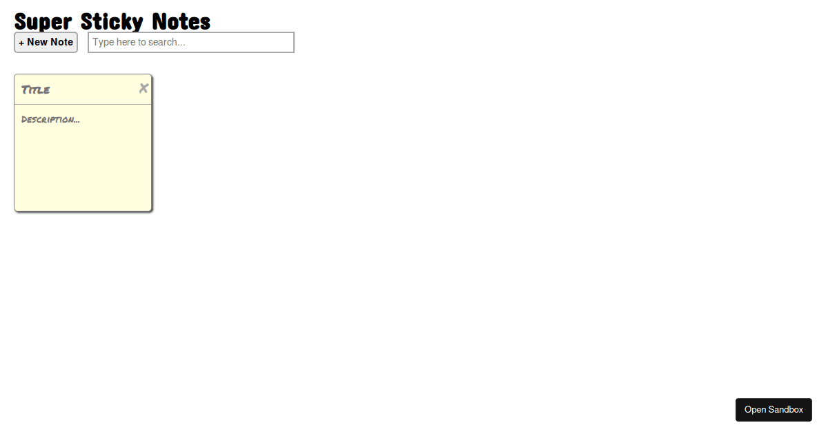 sticky-notes--finished - Codesandbox