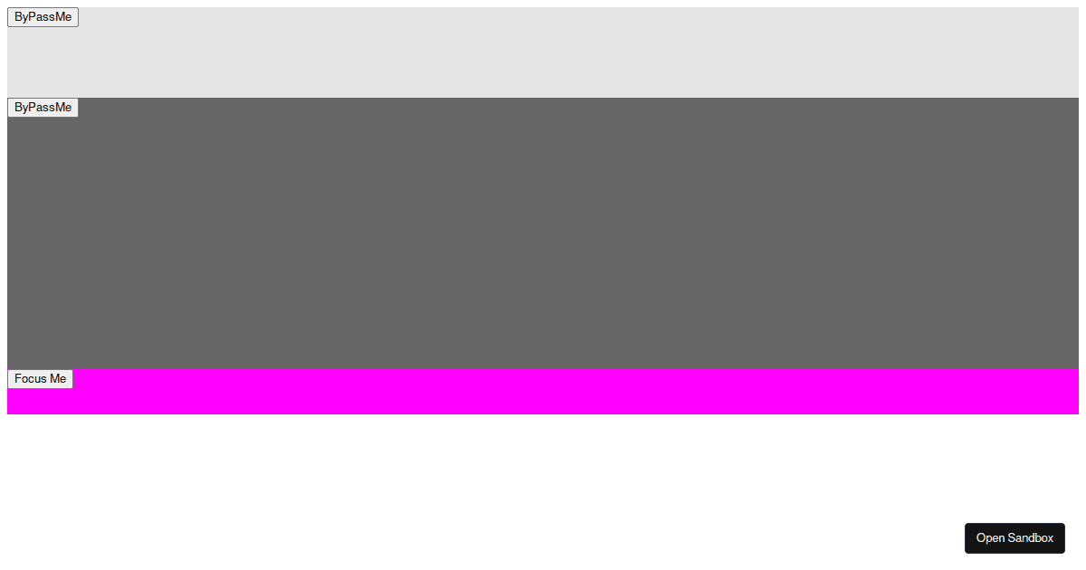 Bypass Block - Codesandbox