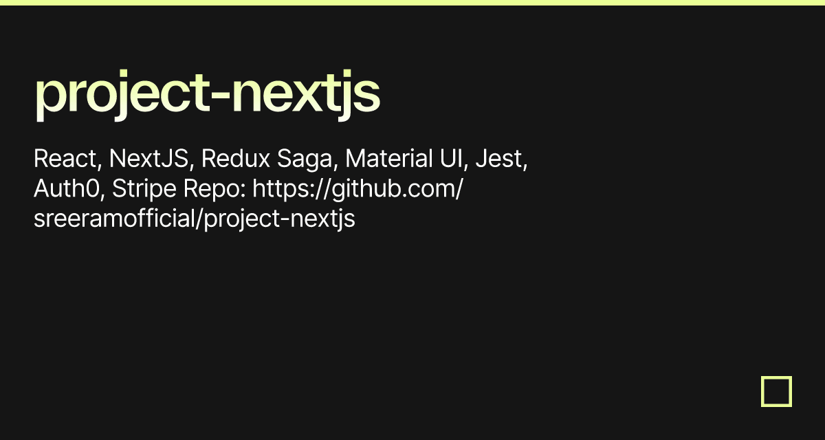 project-nextjs - Codesandbox