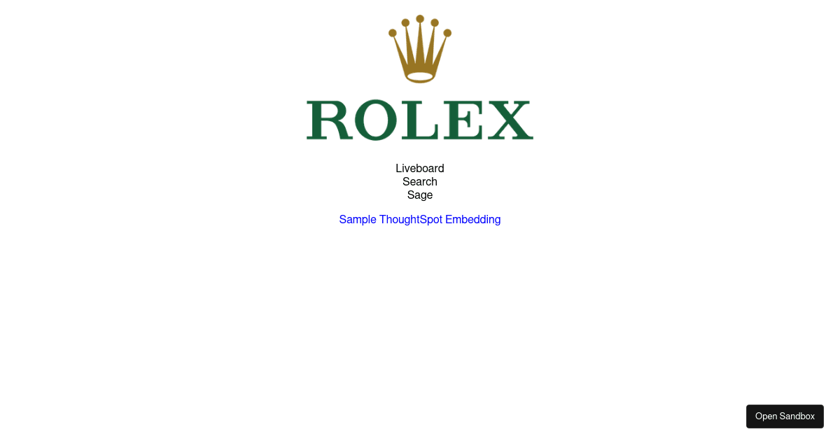 Rolex - Codesandbox