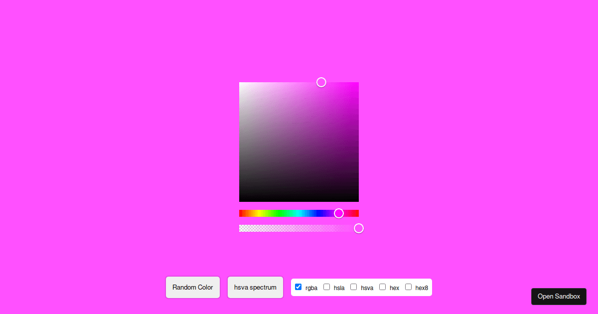 React Canvas Color Picker - Codesandbox