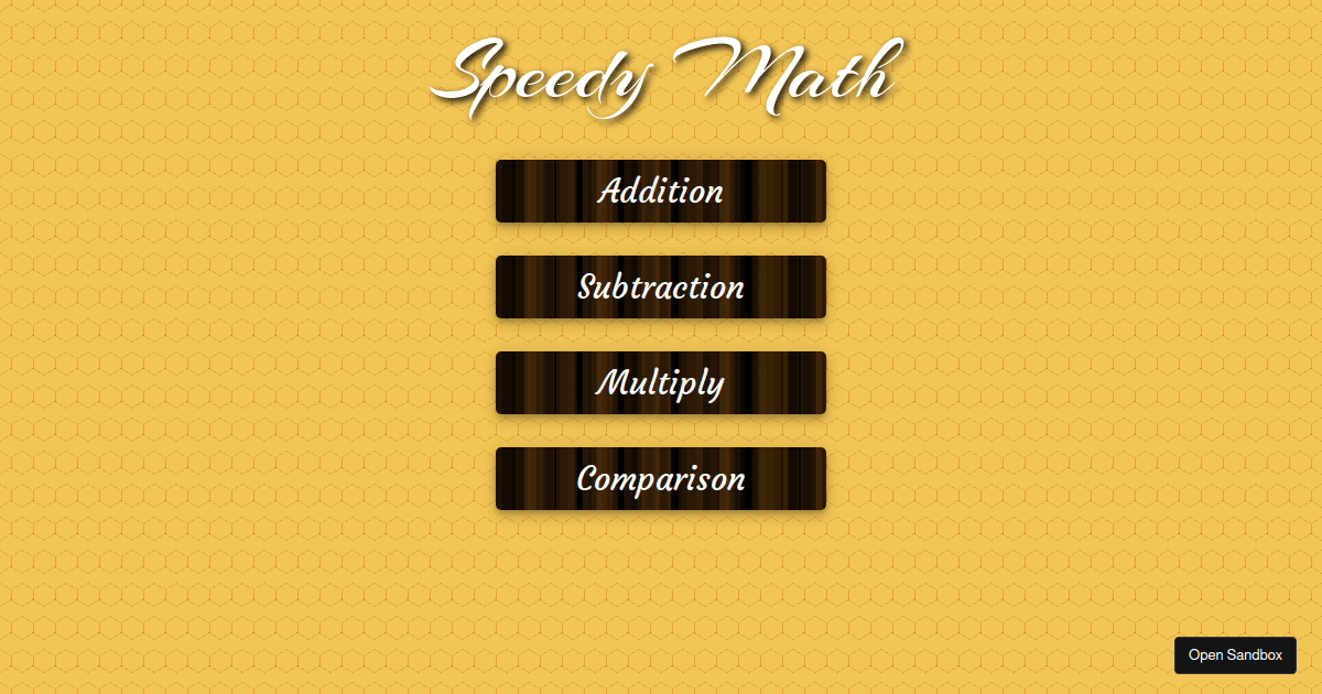 speedy-math - Codesandbox