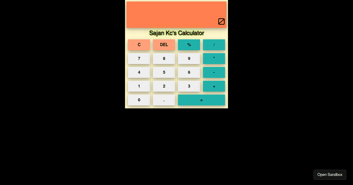 react-calculator - Codesandbox