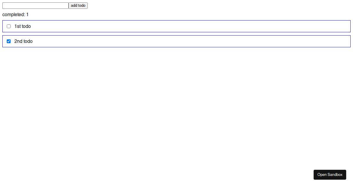 Preact Signals Todoapp Codesandbox 