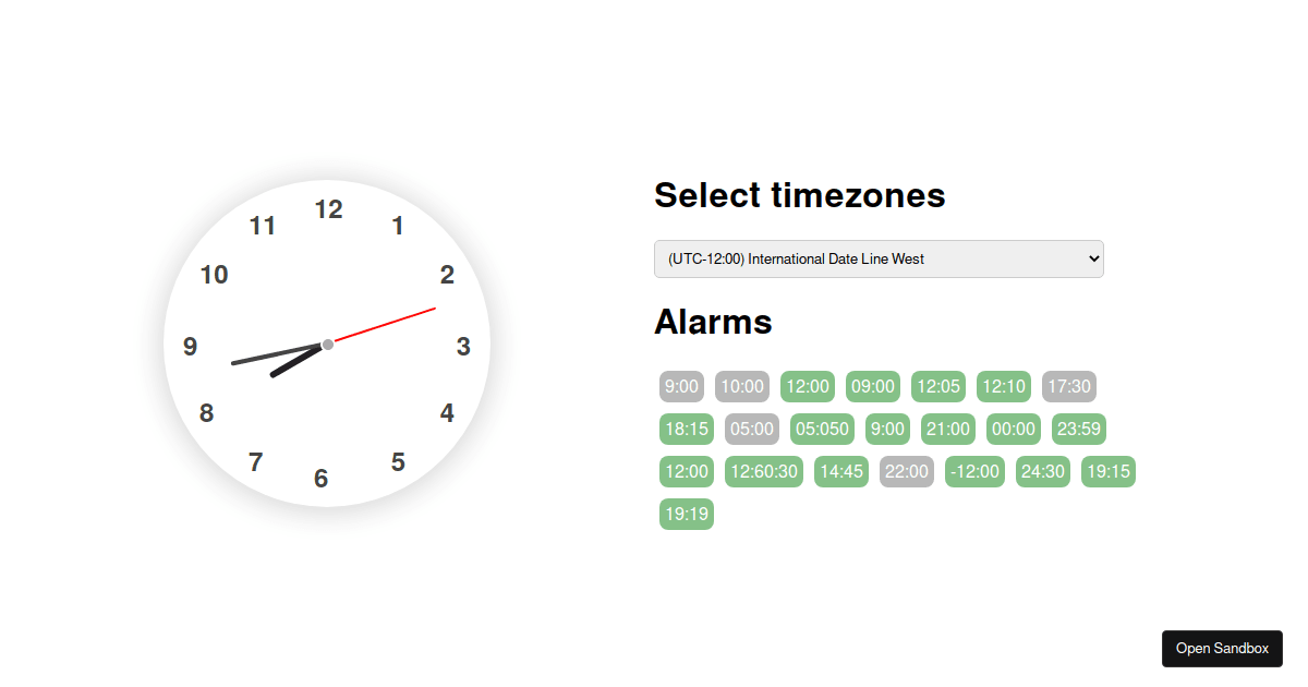 YrenR/real-time-analo-clock - Codesandbox