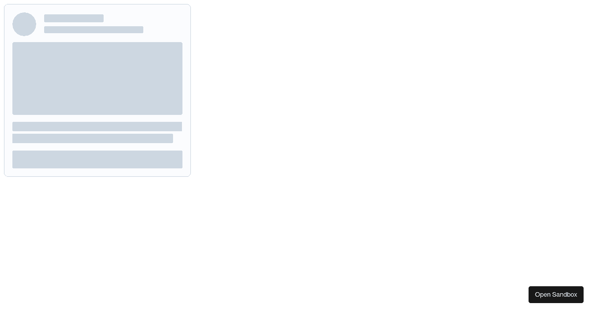 MUI Skeleton Wave Animation - Codesandbox