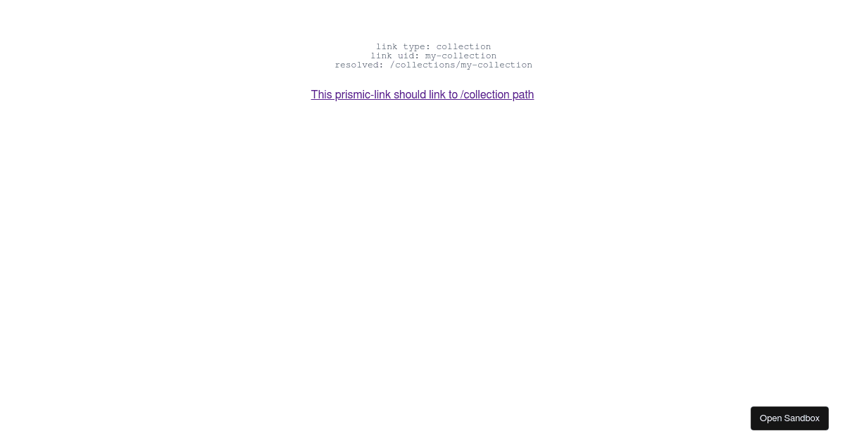 Doesnt Use Linkresolver Forked Codesandbox