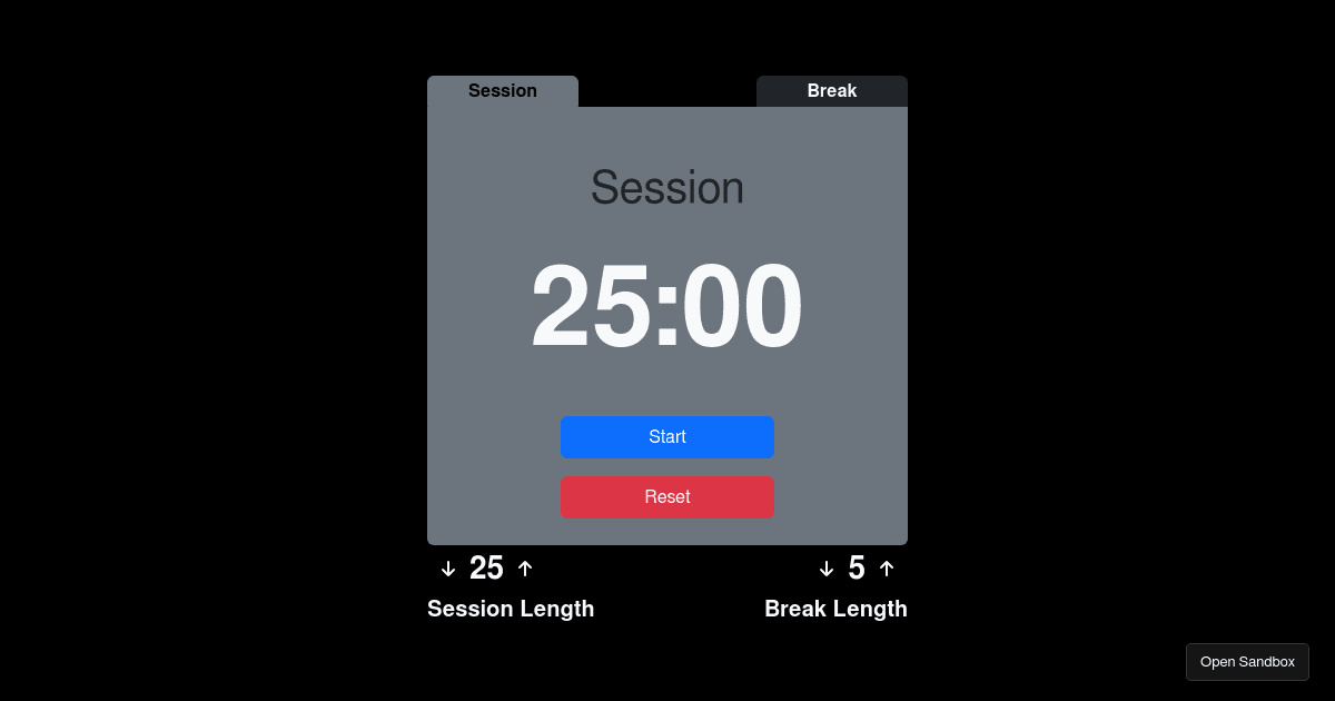 25-5-clock - Codesandbox