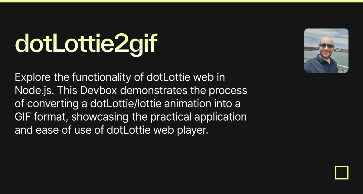 dotLottie2gif - Codesandbox
