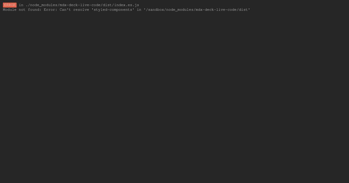 @mdx-deck/basic-template - Codesandbox