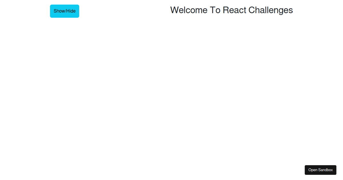 react - Codesandbox