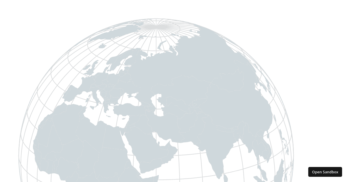 React-Simple-Maps Globe - Codesandbox