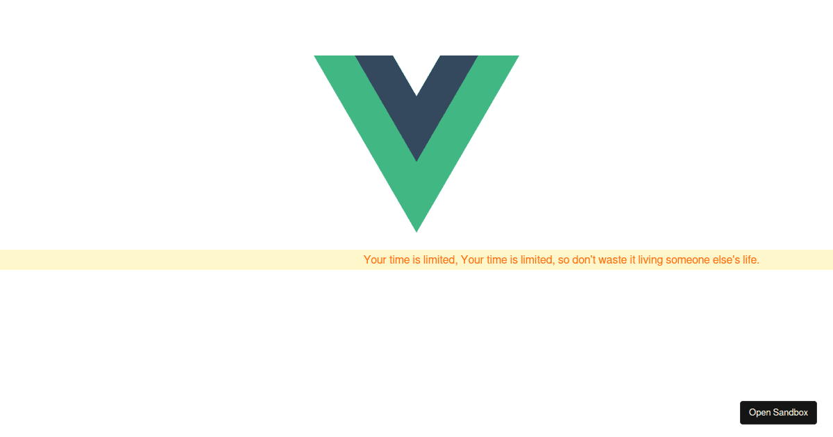 Vue Template (forked) - Codesandbox