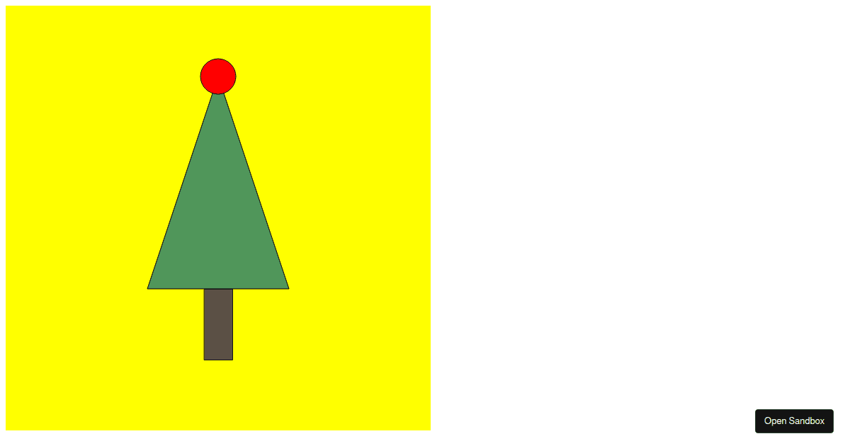 Christmas Tree - Codesandbox
