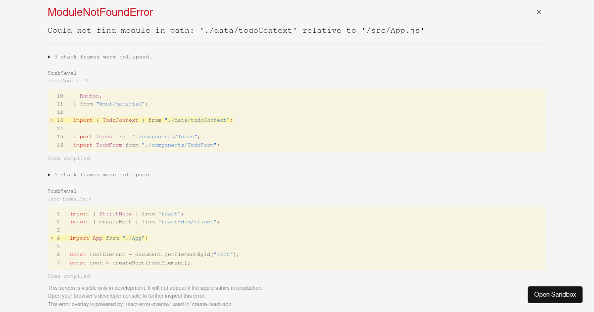 Timed-Todos - Codesandbox