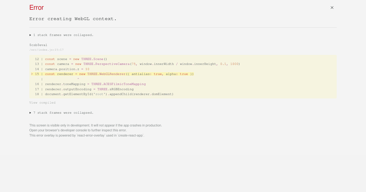Threejs basic example (forked) - Codesandbox