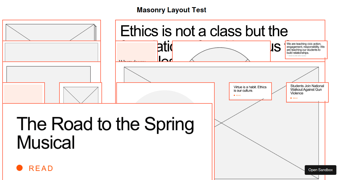 Masonry - Codesandbox