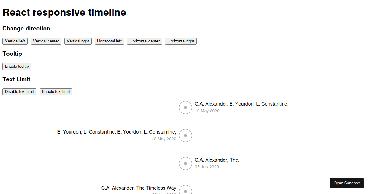 react-responsive-timeline - Codesandbox