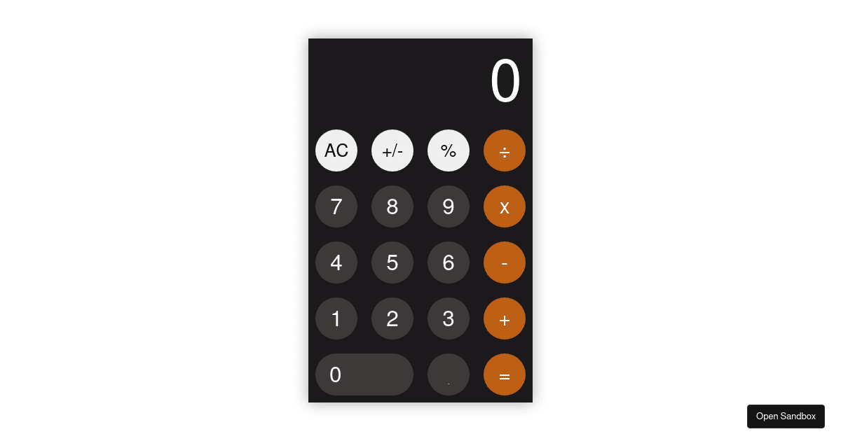 vue-calculator - Codesandbox