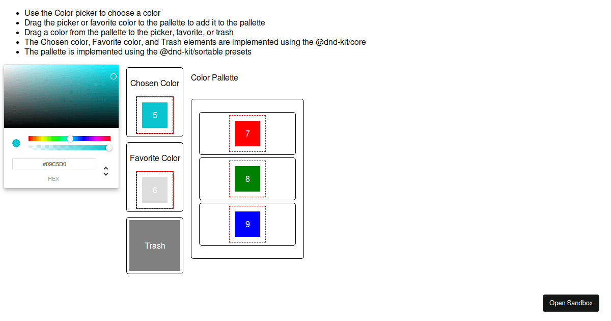 dnd-kit-demo - Codesandbox
