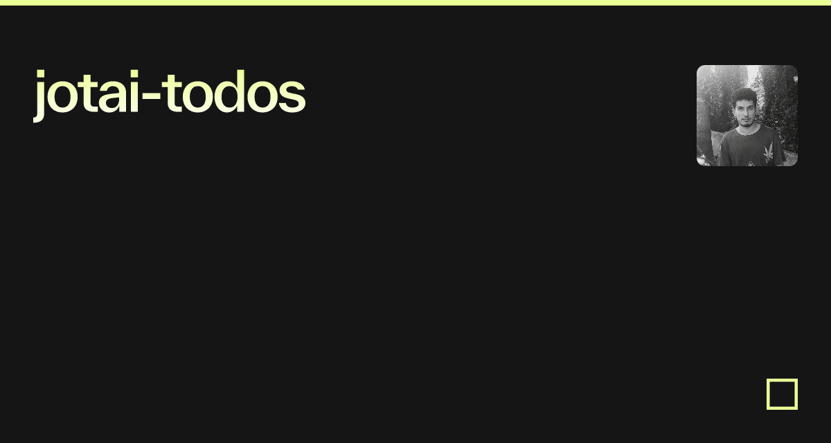 jotai-todos - Codesandbox