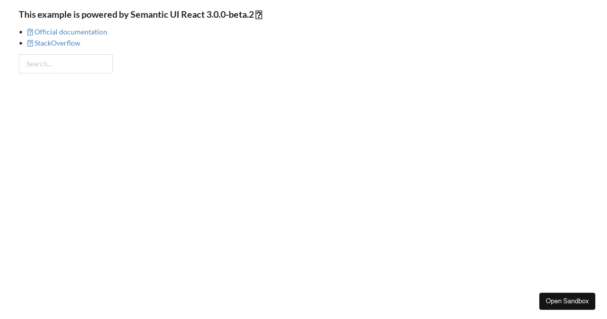 semantic-ui-example - Codesandbox