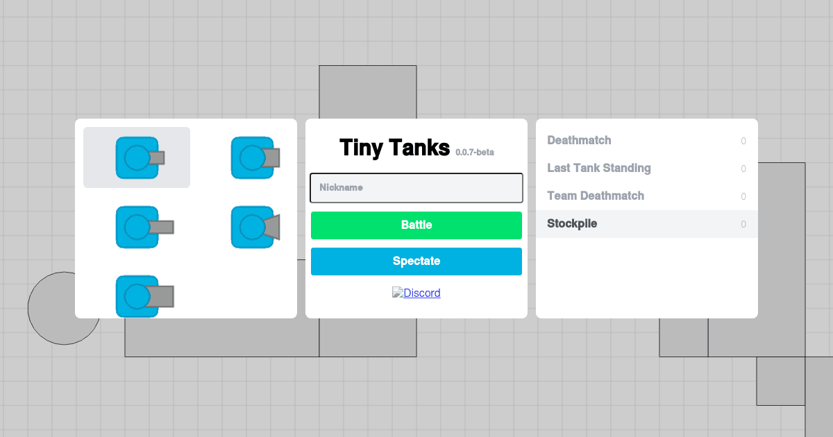 Tiny Tanks Client - Codesandbox