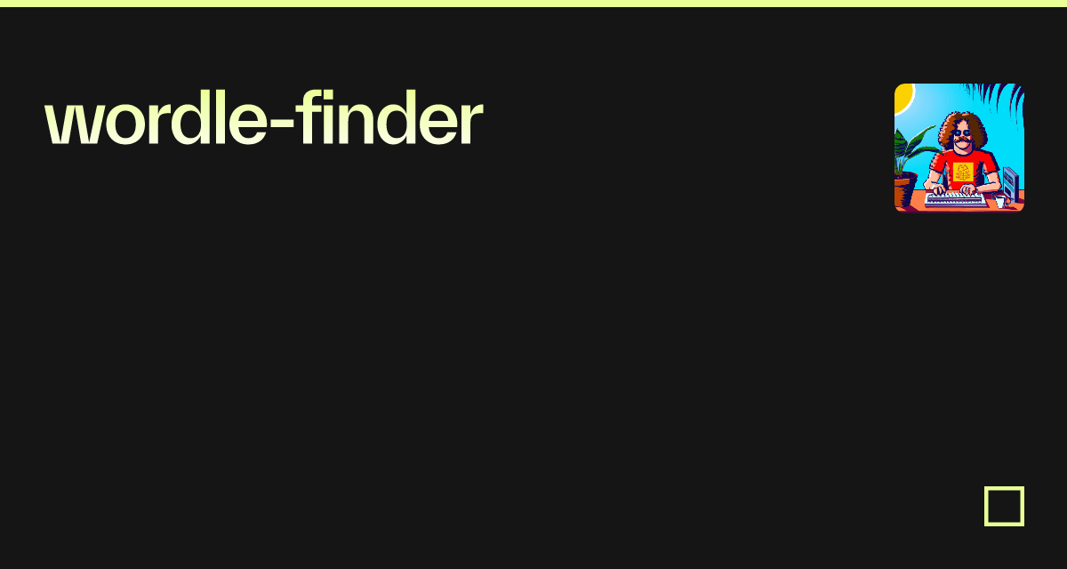 wordle-finder - Codesandbox
