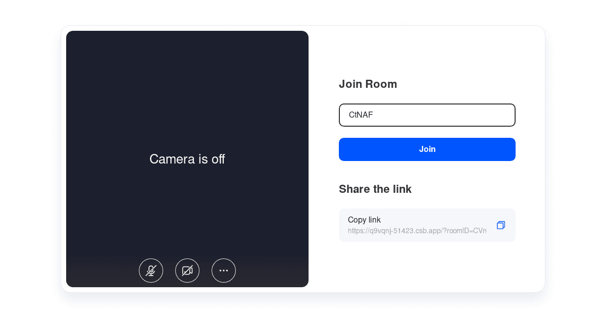 react-video-call-app - Codesandbox