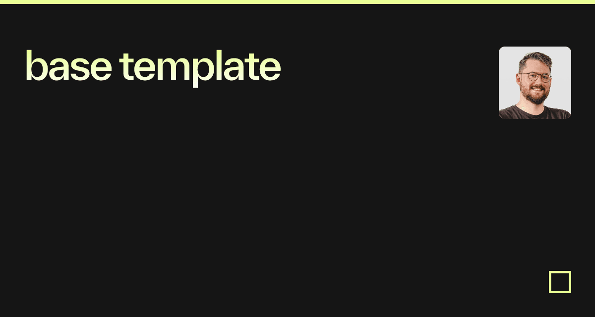 base template - Codesandbox