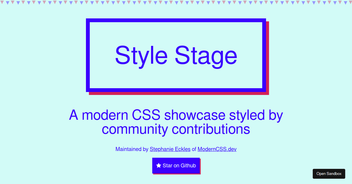 CSS Battle based on Stylestage - Codesandbox
