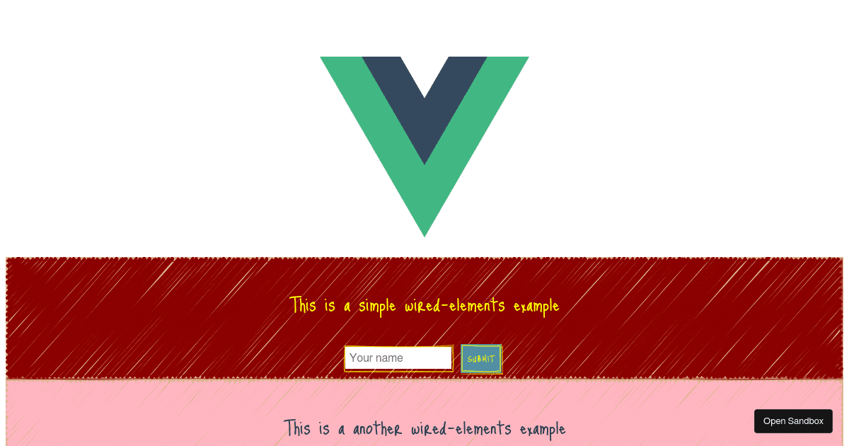 Wired Elements - Vue - Codesandbox
