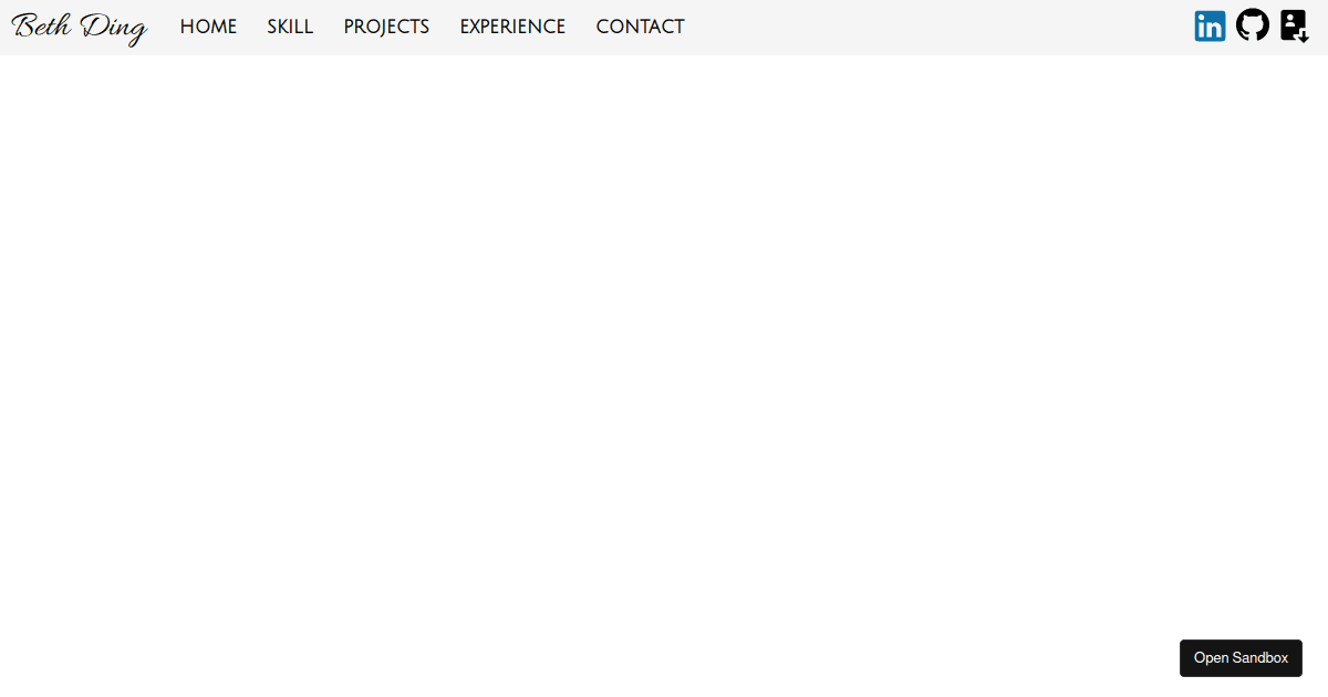 personal_portfolio - Codesandbox