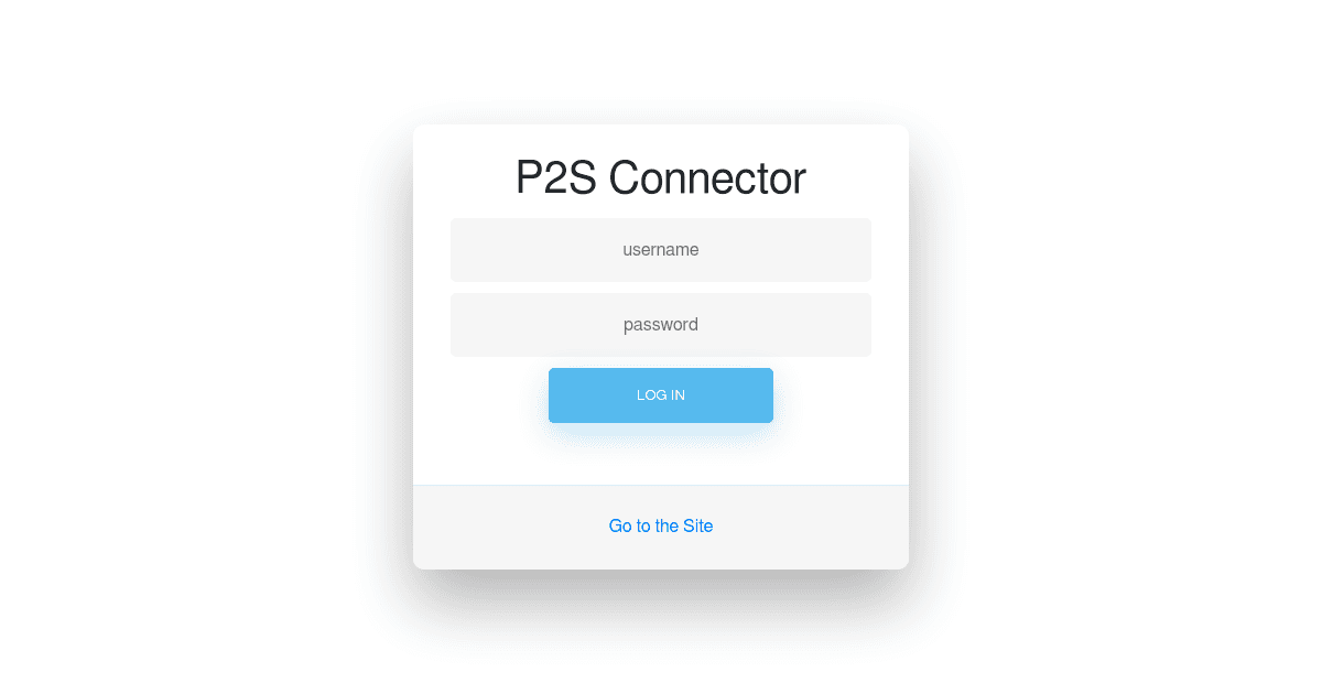 p2s-connector - Codesandbox