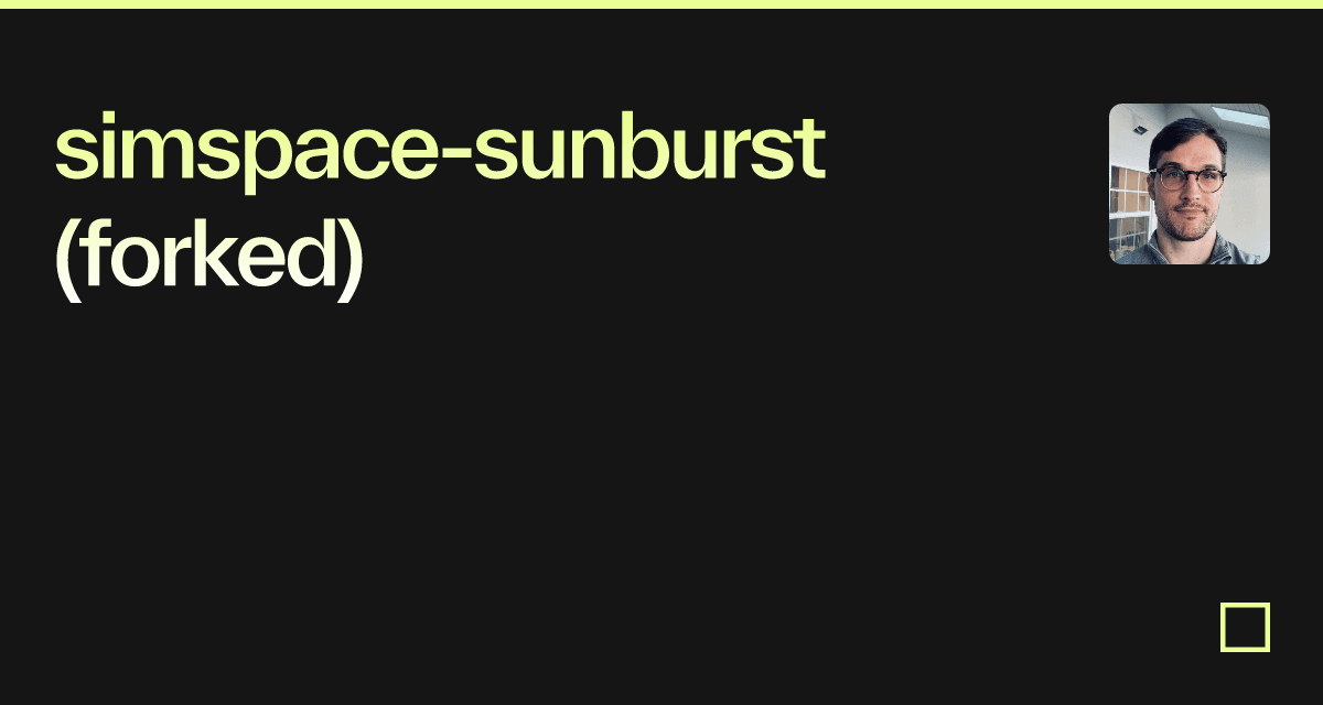 simspace-sunburst (forked) - Codesandbox