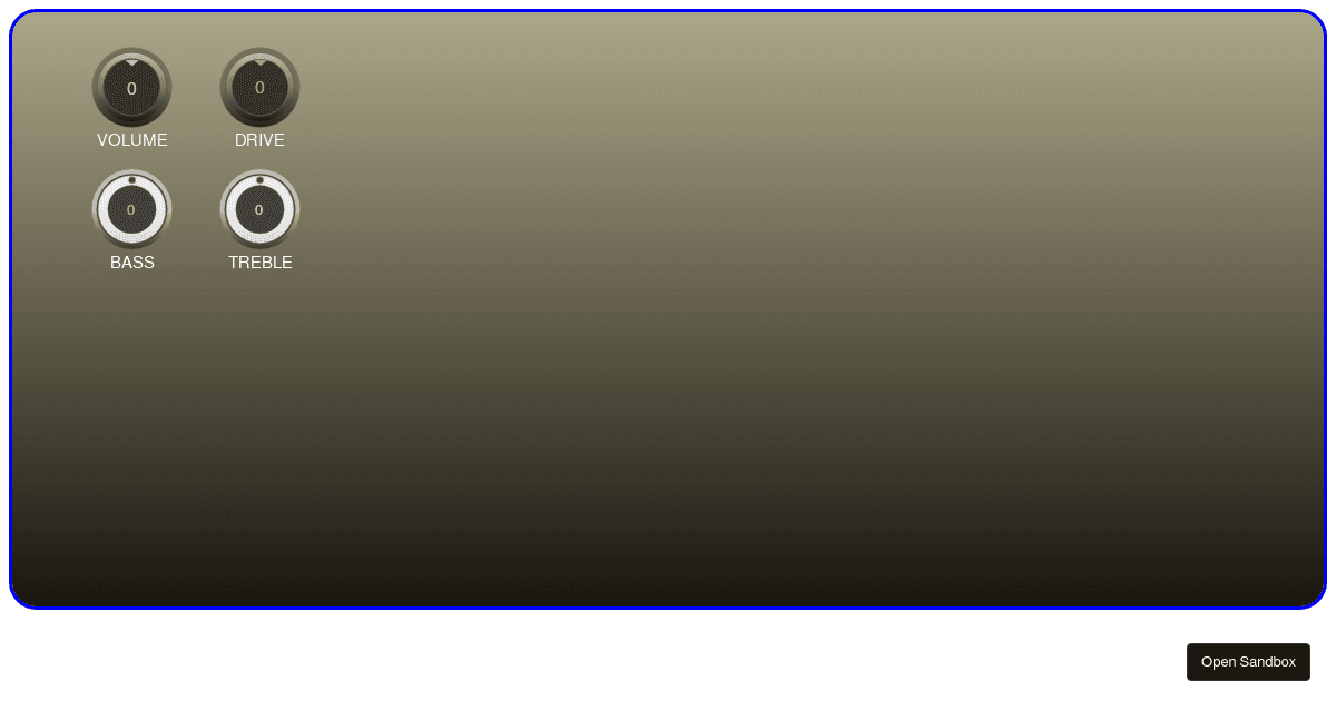 skins pack for react-rotary-knob (forked) - Codesandbox