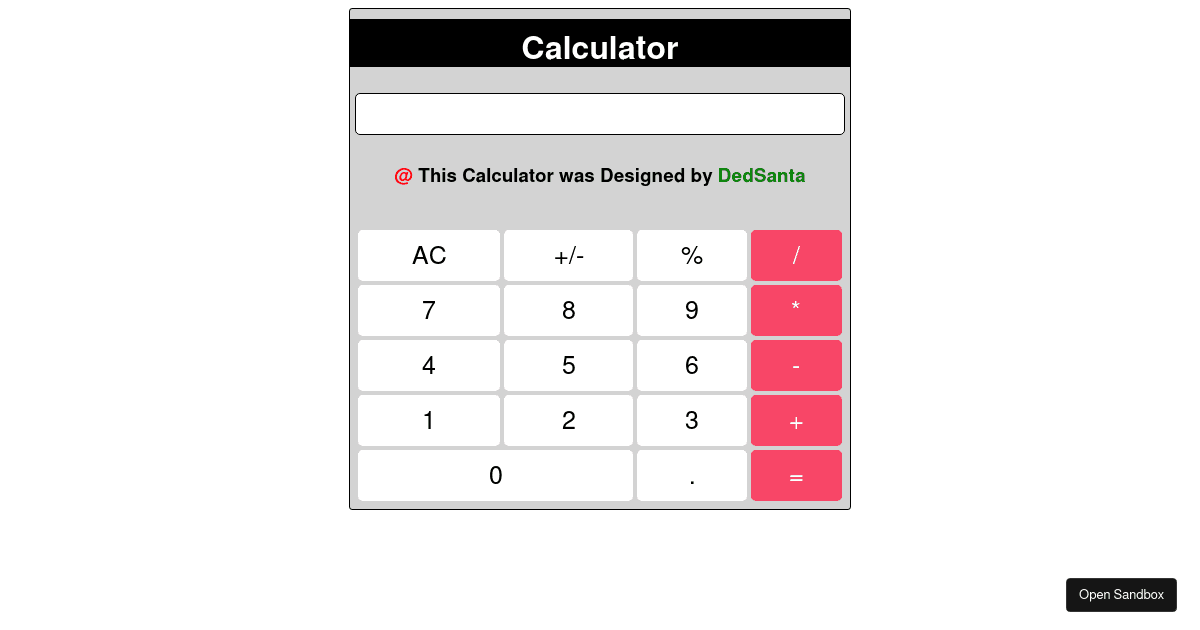 calculator-project - Codesandbox