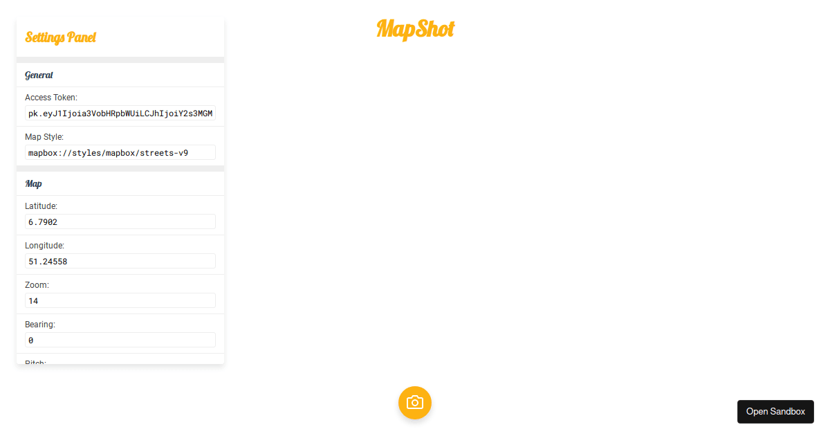 MapShot - Codesandbox